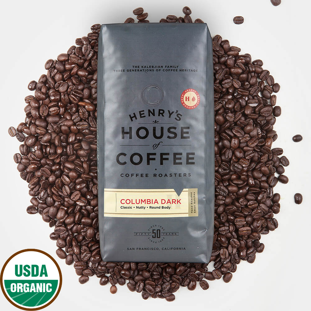 Colombia Dark - Organic - Beans / 1lb - Henry’s House Of Coffee