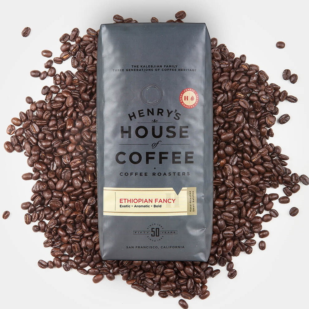 Ethiopian Fancy Dark Roast - Beans / 1lb - Henry’s House Of Coffee